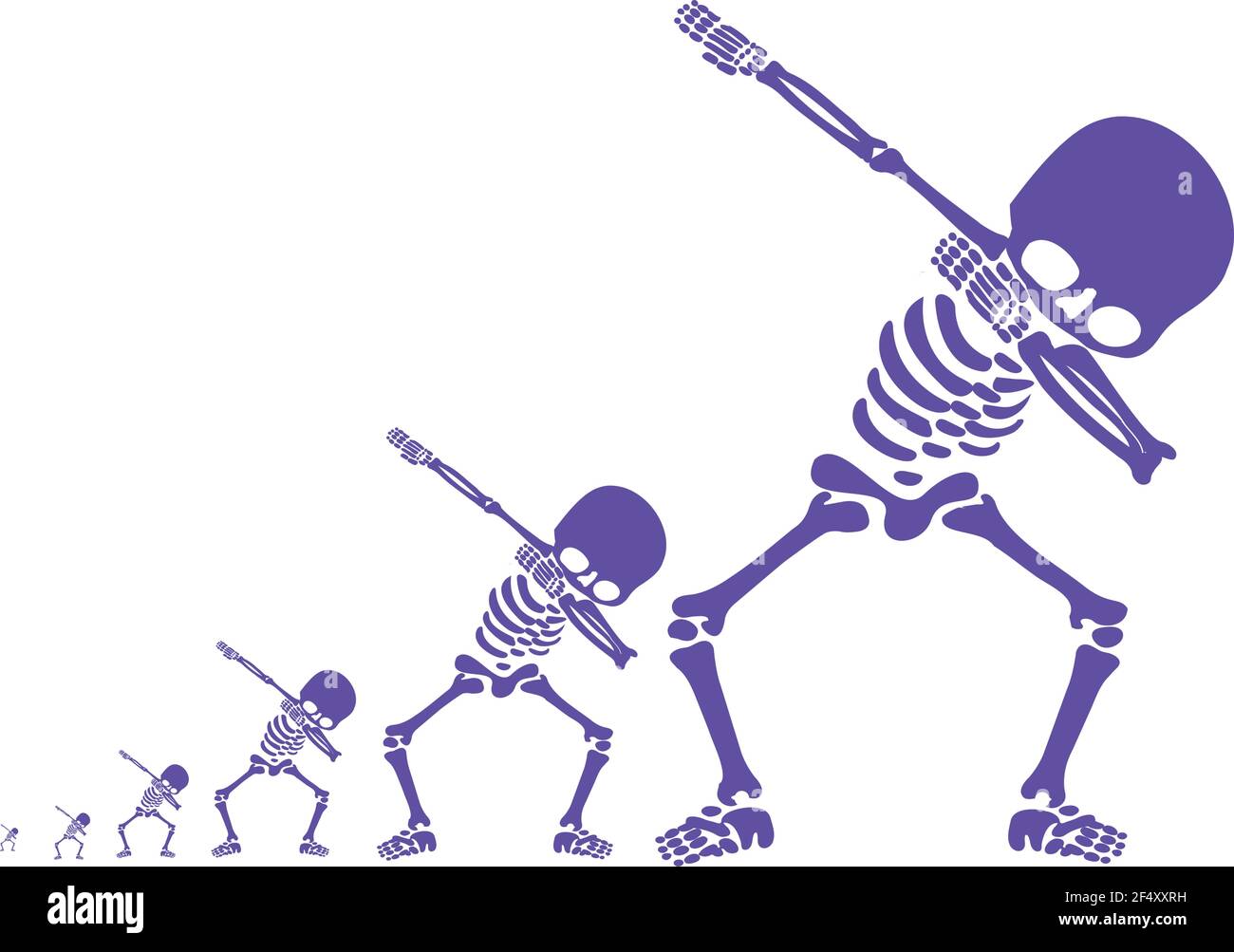 Skeleton dab, A group of skeletons dabbing Stock Vector Image & Art - Alamy