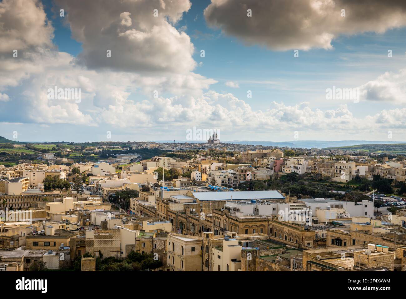 Victoria capital of the island of Gozo in Malta Stock Photo - Alamy