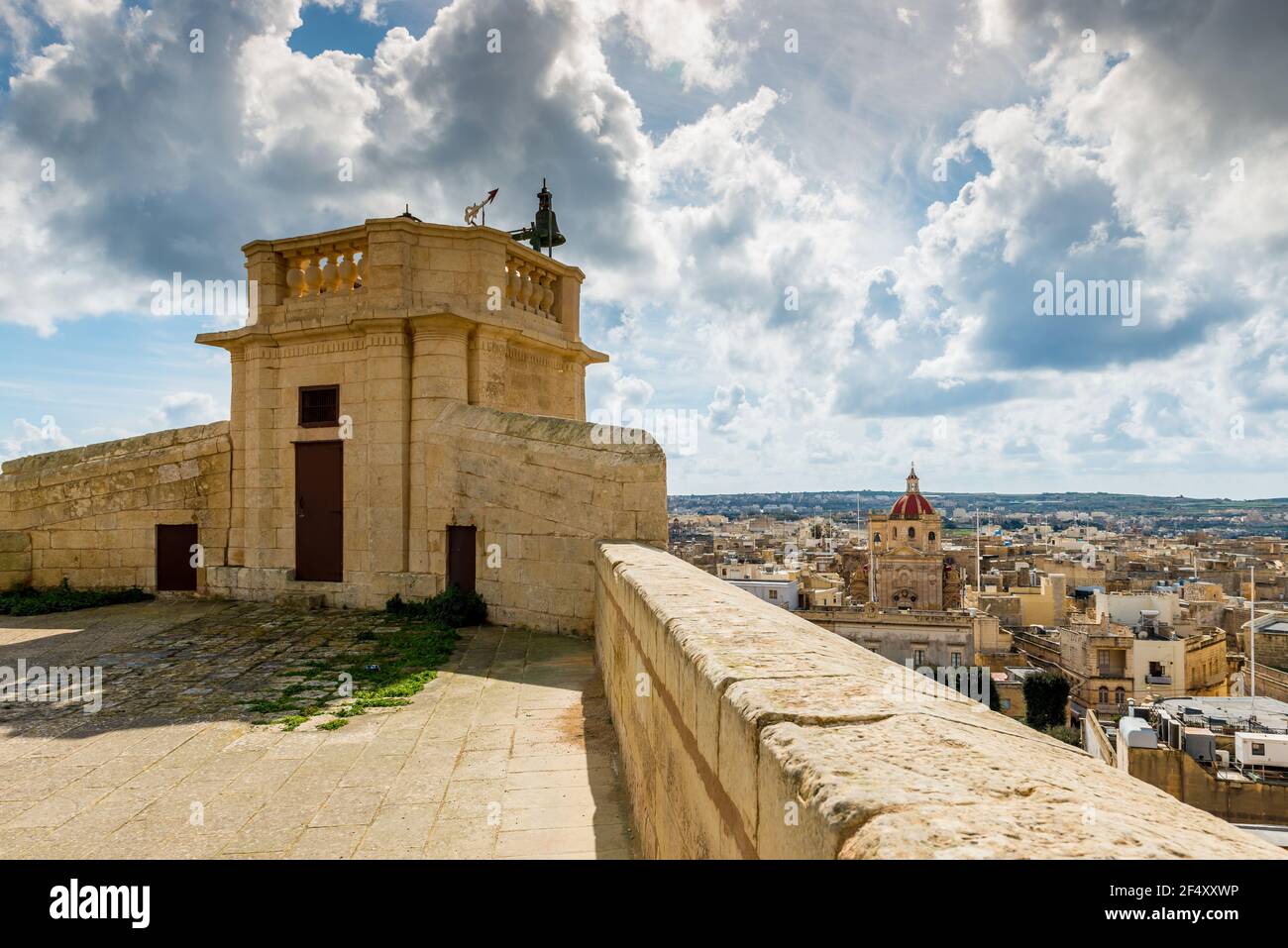 Citadel Victoria (Rabat), capital of the island of Gozo, Malta Stock ...