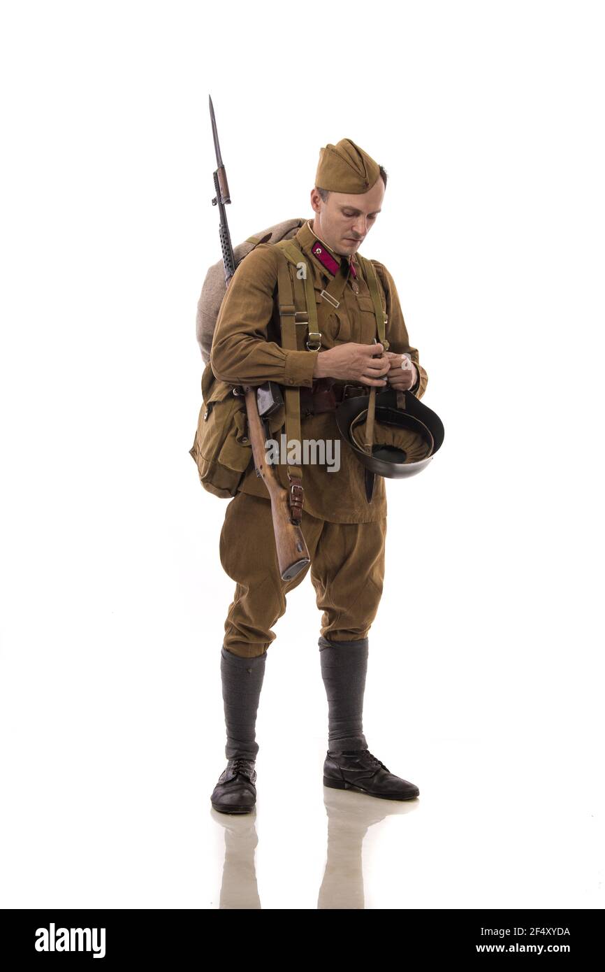 Red army soldiers in soviet Cut Out Stock Images & Pictures - Alamy