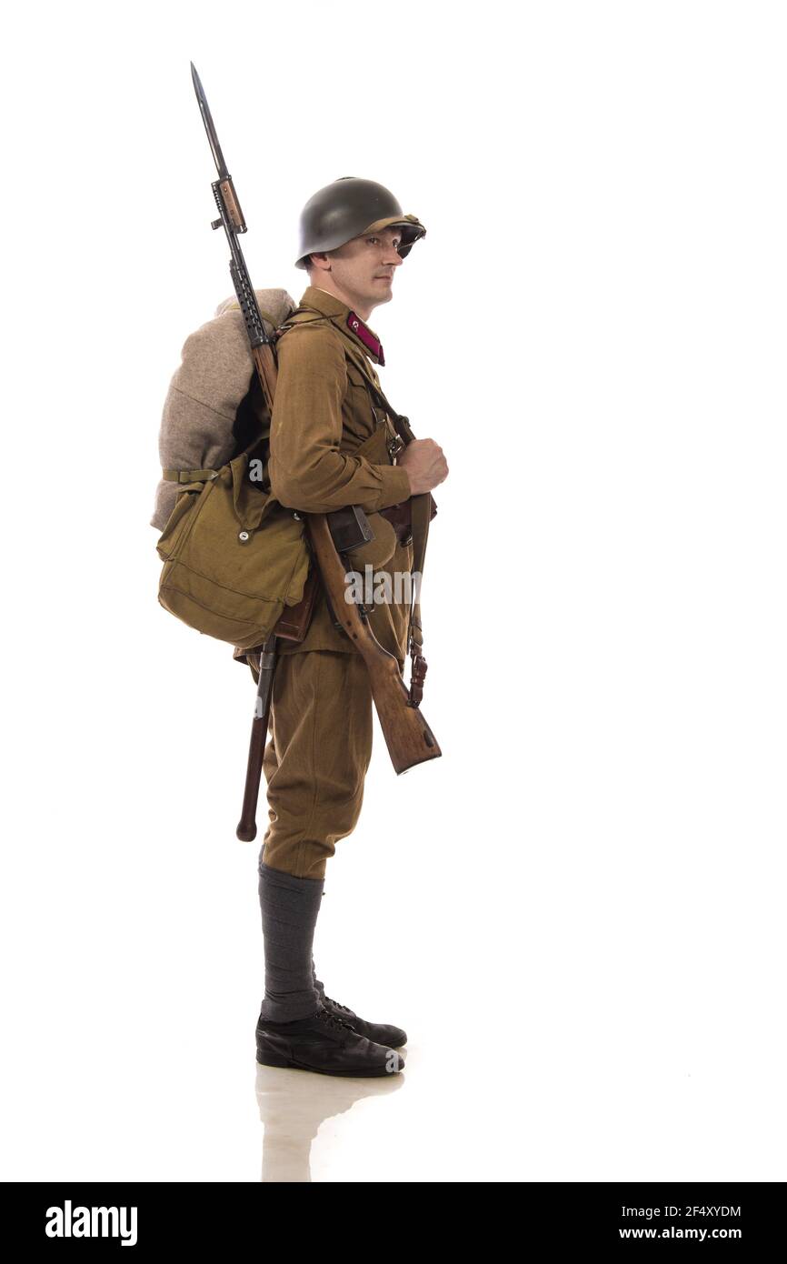 Red army soldiers in soviet Cut Out Stock Images & Pictures - Alamy