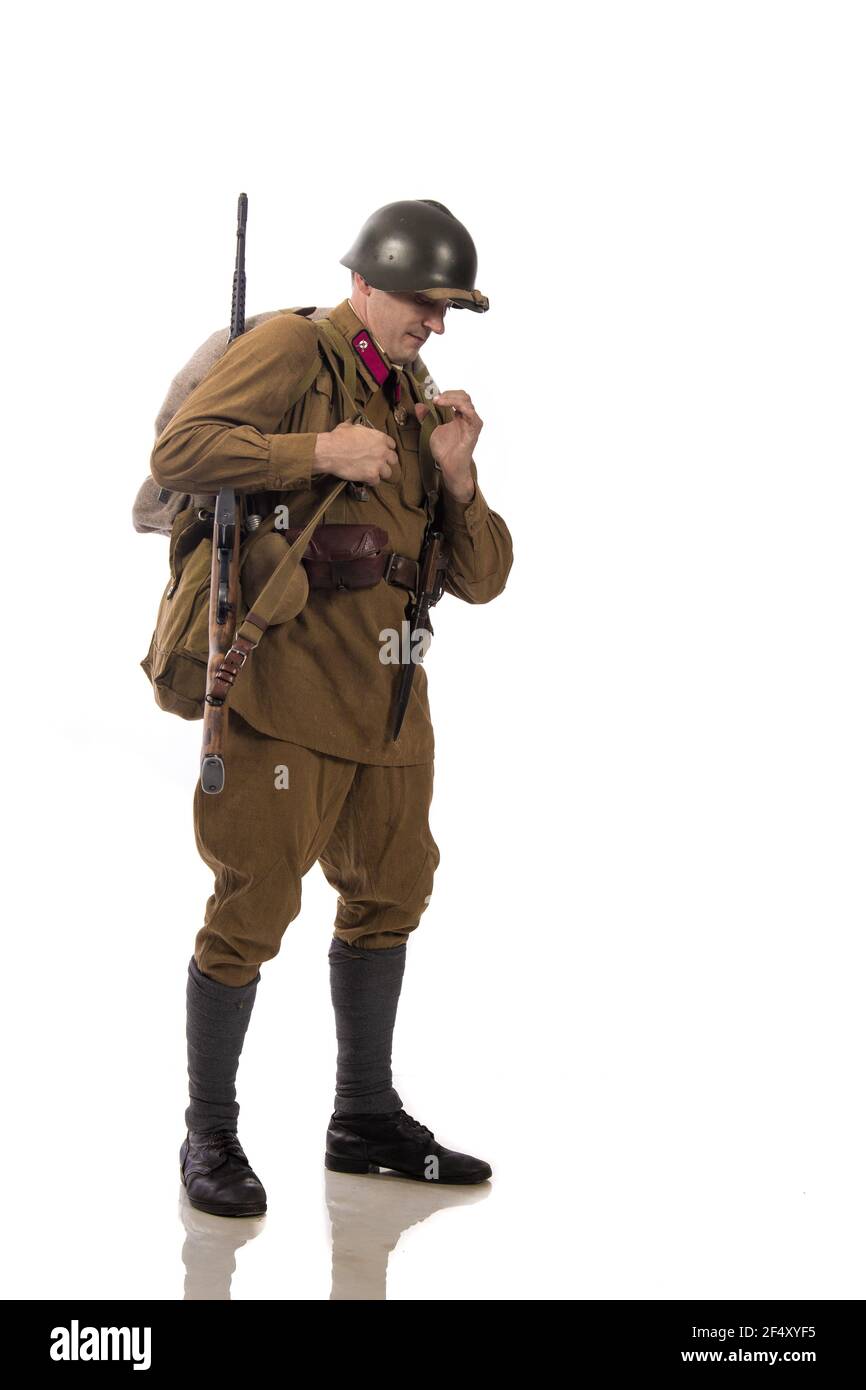 Red army soldiers in soviet Cut Out Stock Images & Pictures - Alamy