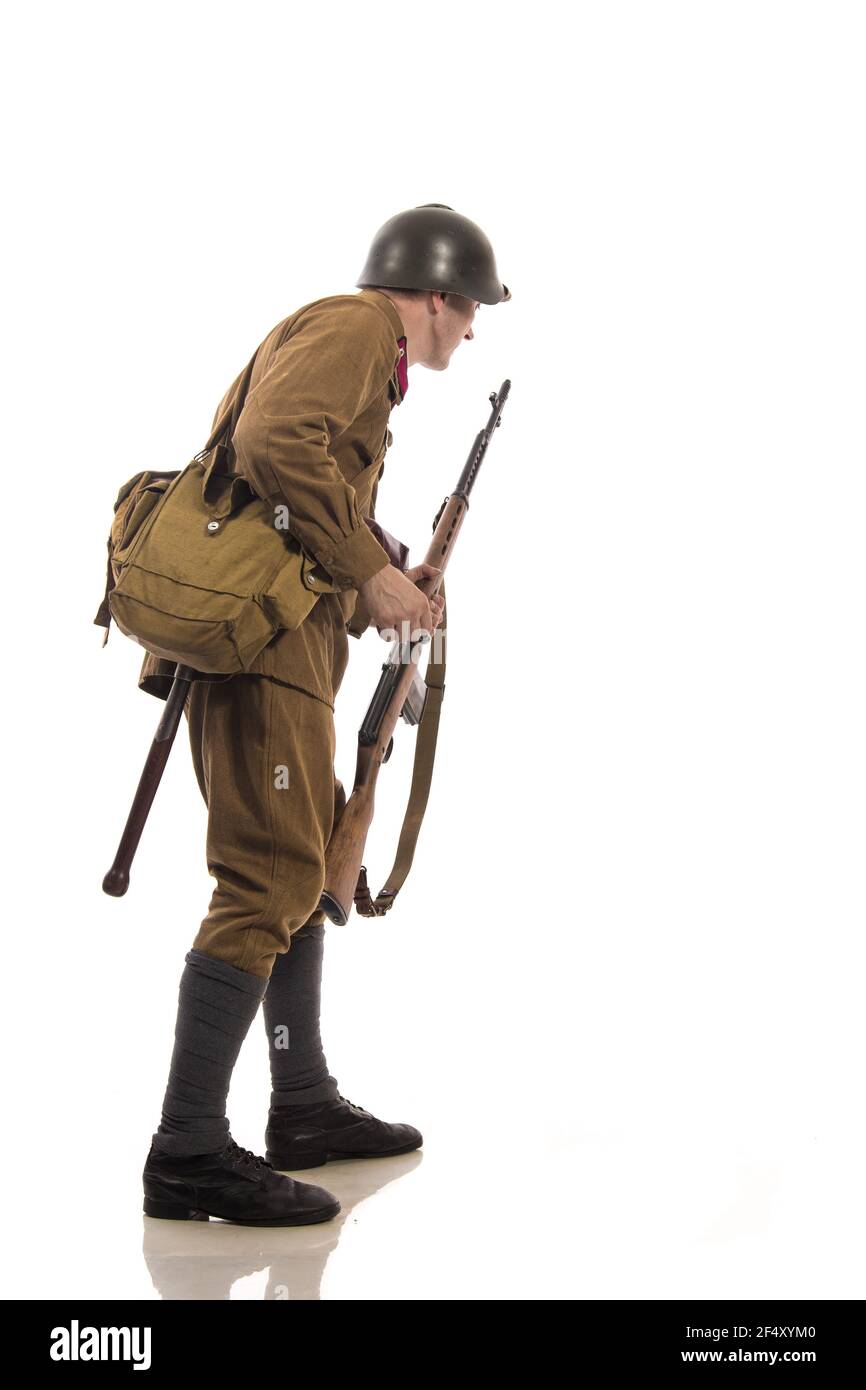 Ww2 soldier running hi-res stock photography and images - Alamy
