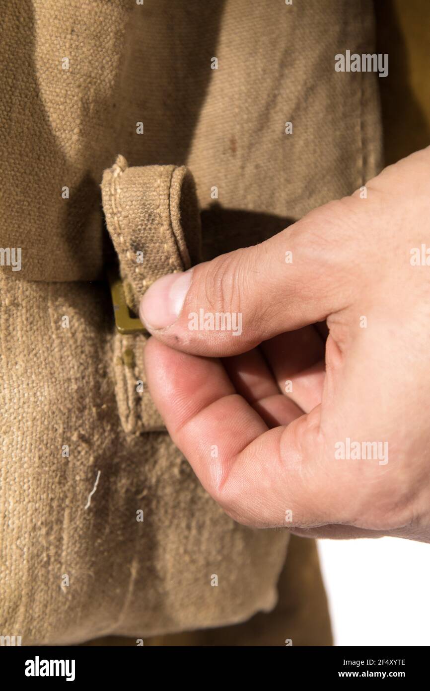 Details of uniforms and weapons in the hands of ordinary soldiers of ...