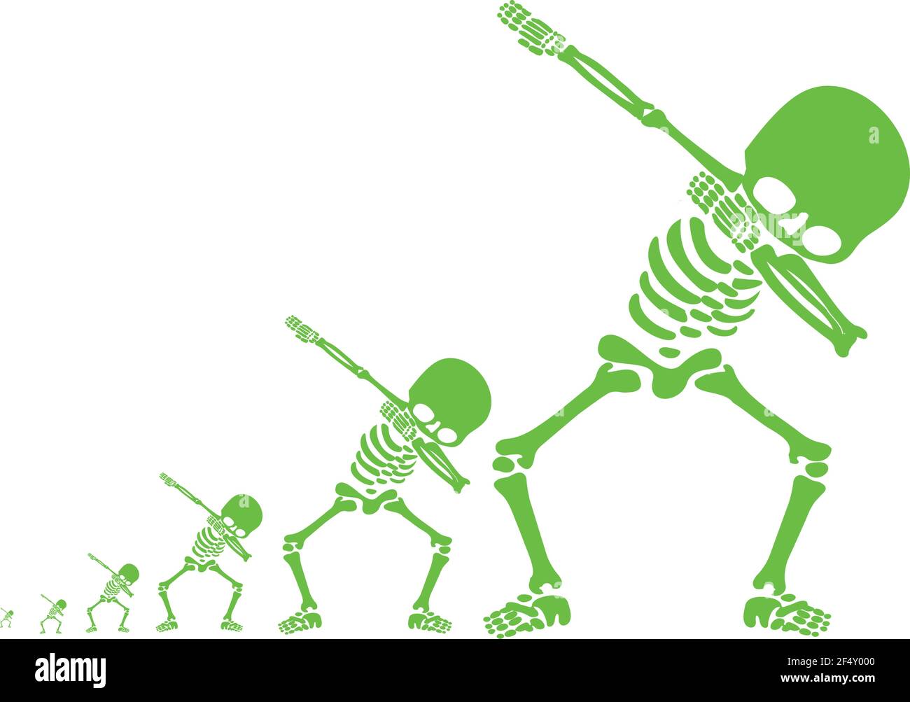 Skeleton dab, A group of skeletons dabbing Stock Vector Image & Art - Alamy