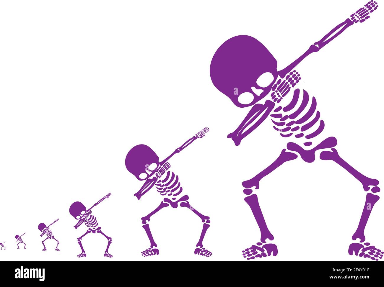 Skeleton dab, A group of skeletons dabbing Stock Vector Image & Art - Alamy
