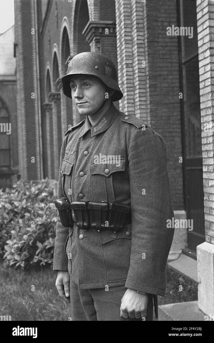 Second World War. Netherlands under German crew. Guard post of the ...