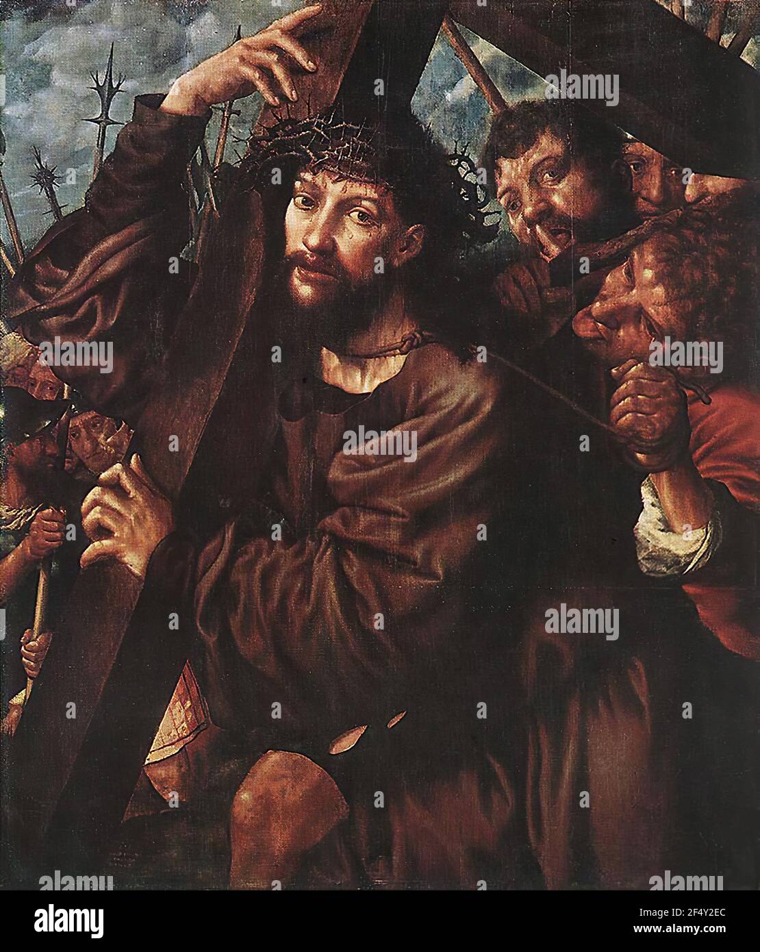 Jan Sanders van Hemessen - Christ Carrying Cross 1553 Stock Photo - Alamy