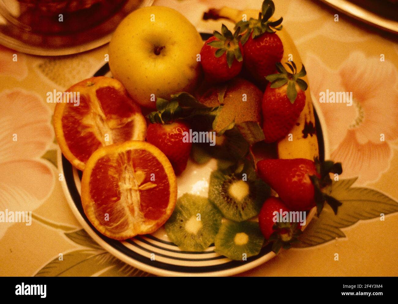 Healthy breakfast for sporty people, 1990s Stock Photo - Alamy