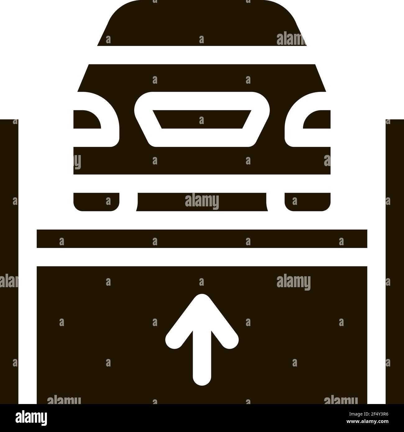 Car Lifting Icon Vector Glyph Illustration Stock Vector Image & Art - Alamy