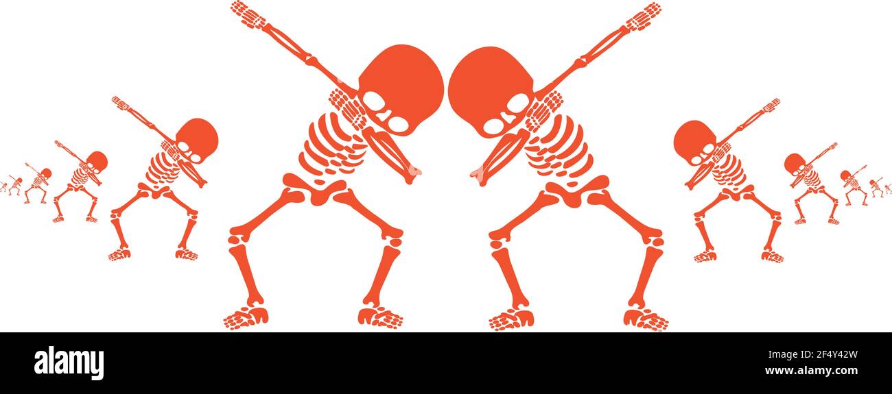 Skeleton dab, A group of skeletons dabbing Stock Vector Image & Art - Alamy