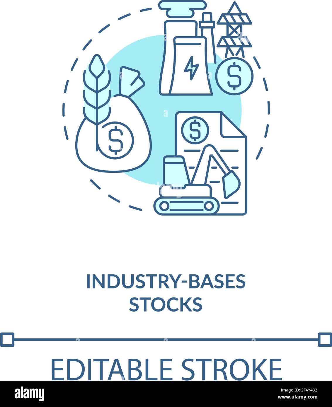 Industry-based stocks concept icon Stock Vector Image & Art - Alamy
