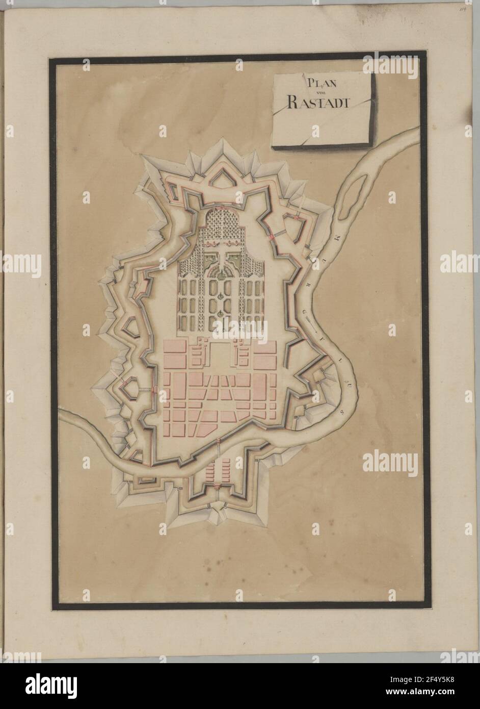 Plan of Rastatt Stock Photo - Alamy