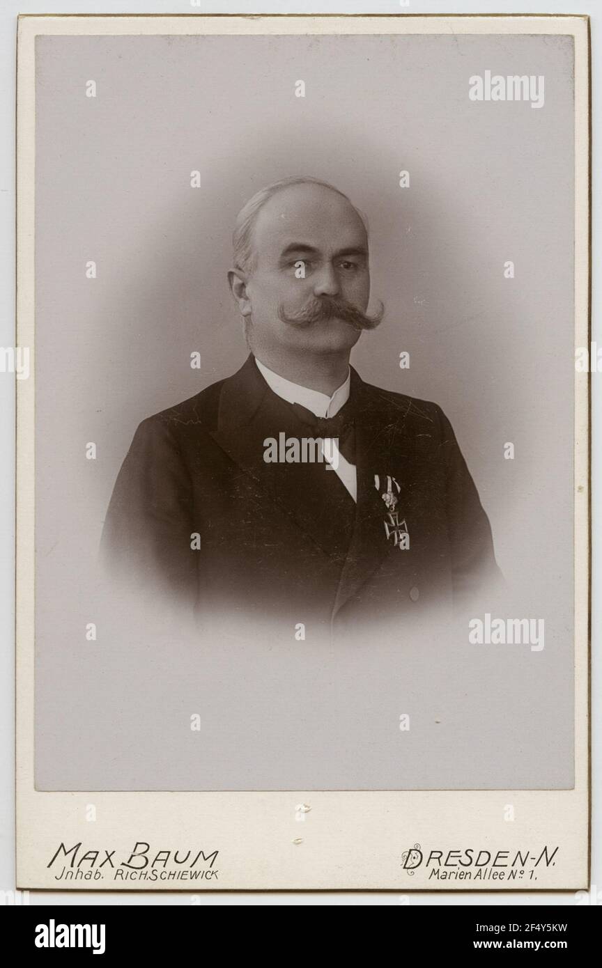 Portrait of Richard Theodor stroker Stock Photo - Alamy