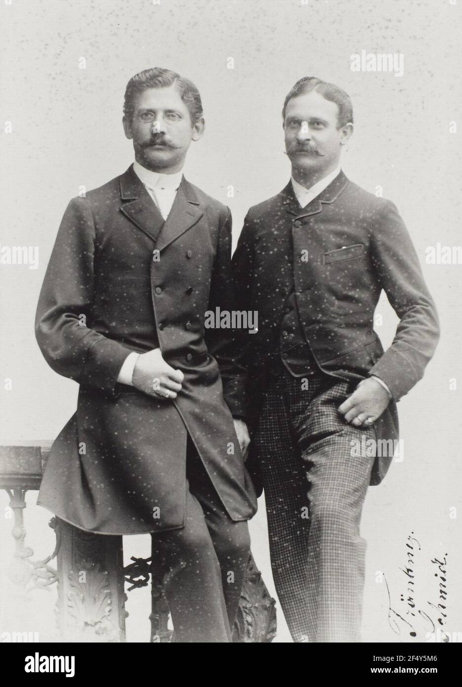 Fagottists Karl Trancner and Ernst Schmidt Stock Photo - Alamy