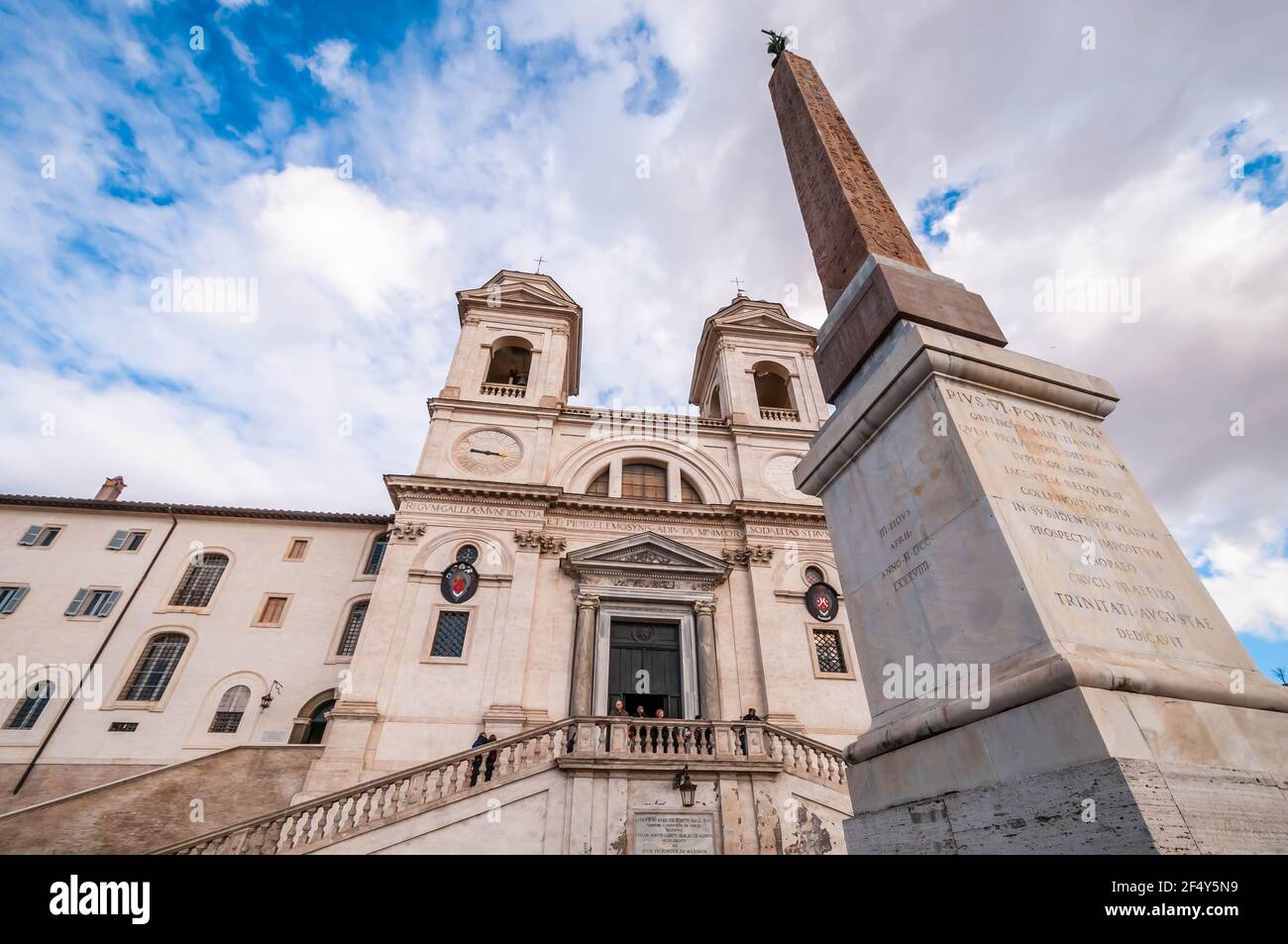 The exterior of the Holy Trinity Church of the Mountains and the ...