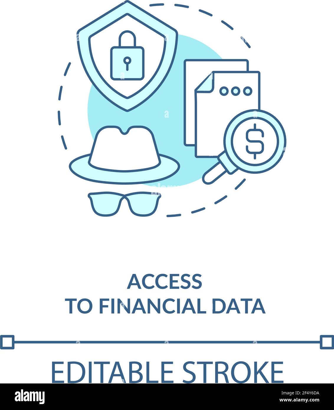 Access to financial data concept icon Stock Vector Image & Art - Alamy