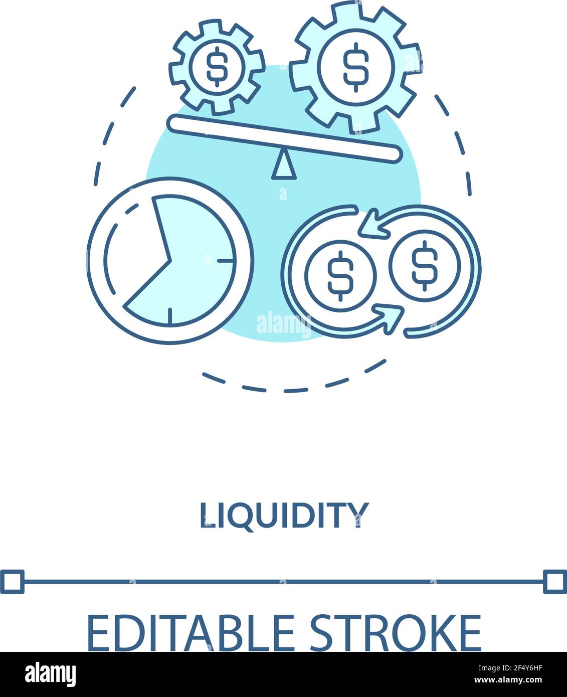 Liquidity concept icon Stock Vector Image & Art - Alamy