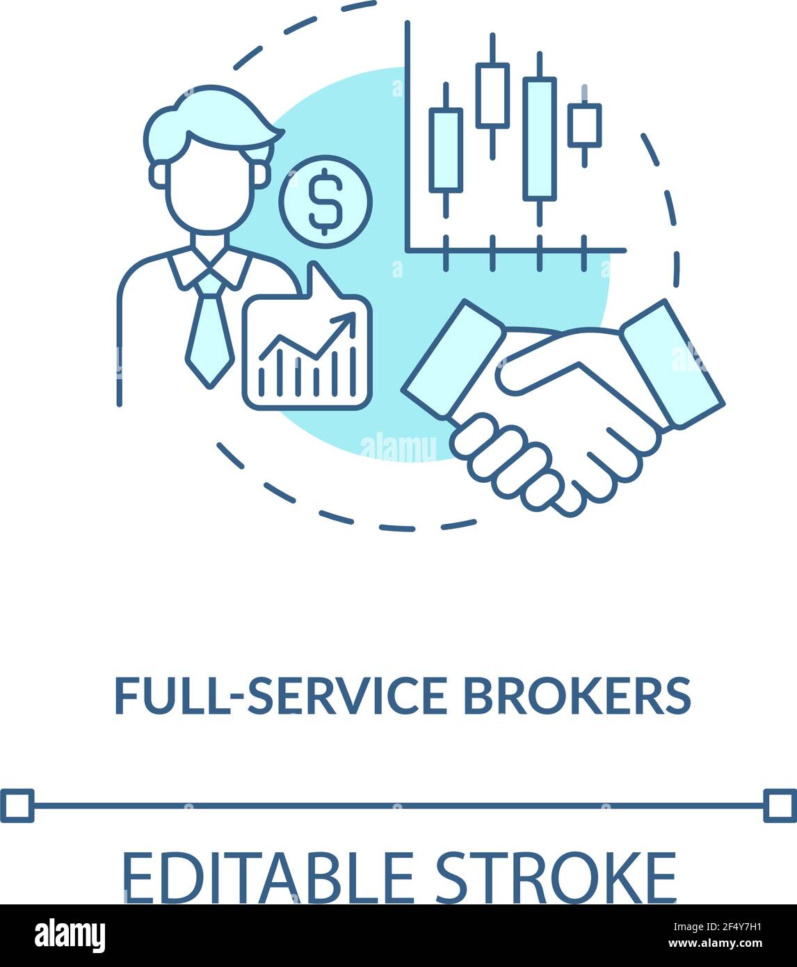 Full-service brokers concept icon Stock Vector Image & Art - Alamy