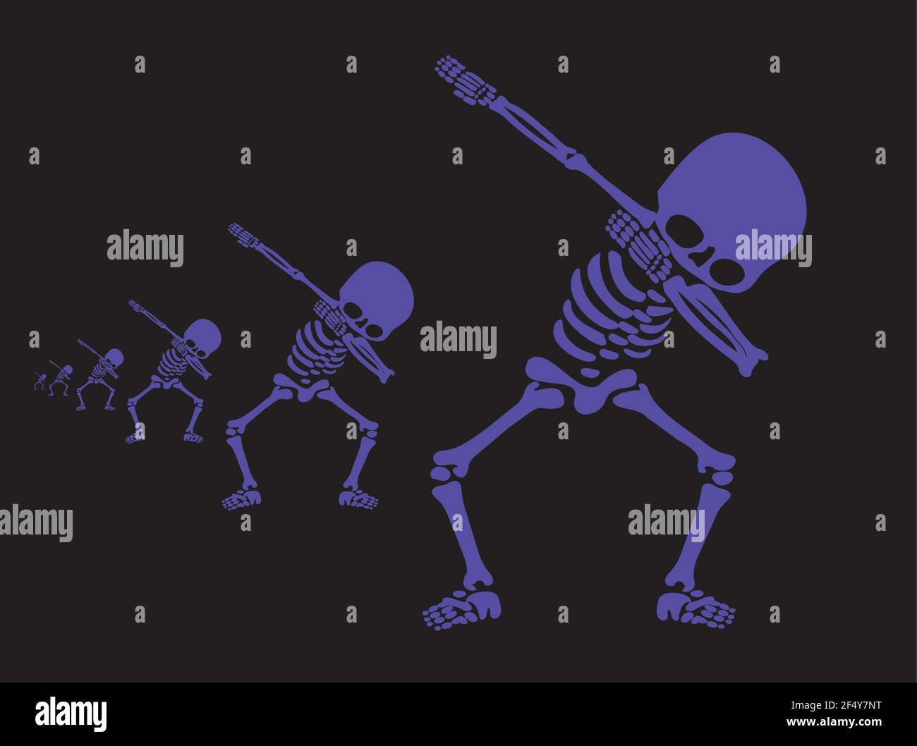 Skeleton dab, A group of skeletons dabbing Stock Vector Image & Art - Alamy