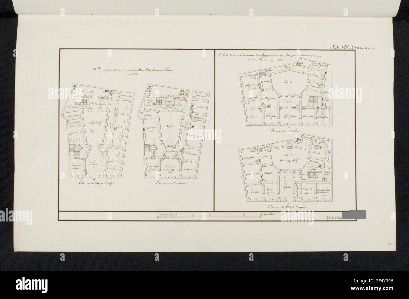 Residential house, ideal typical designs, floor plans Stock Photo - Alamy