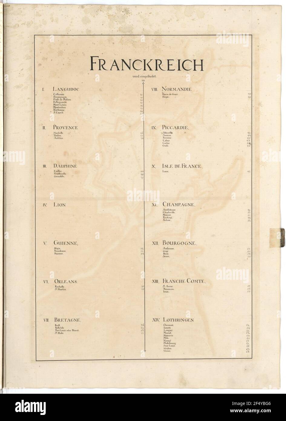 France is divided Stock Photo - Alamy