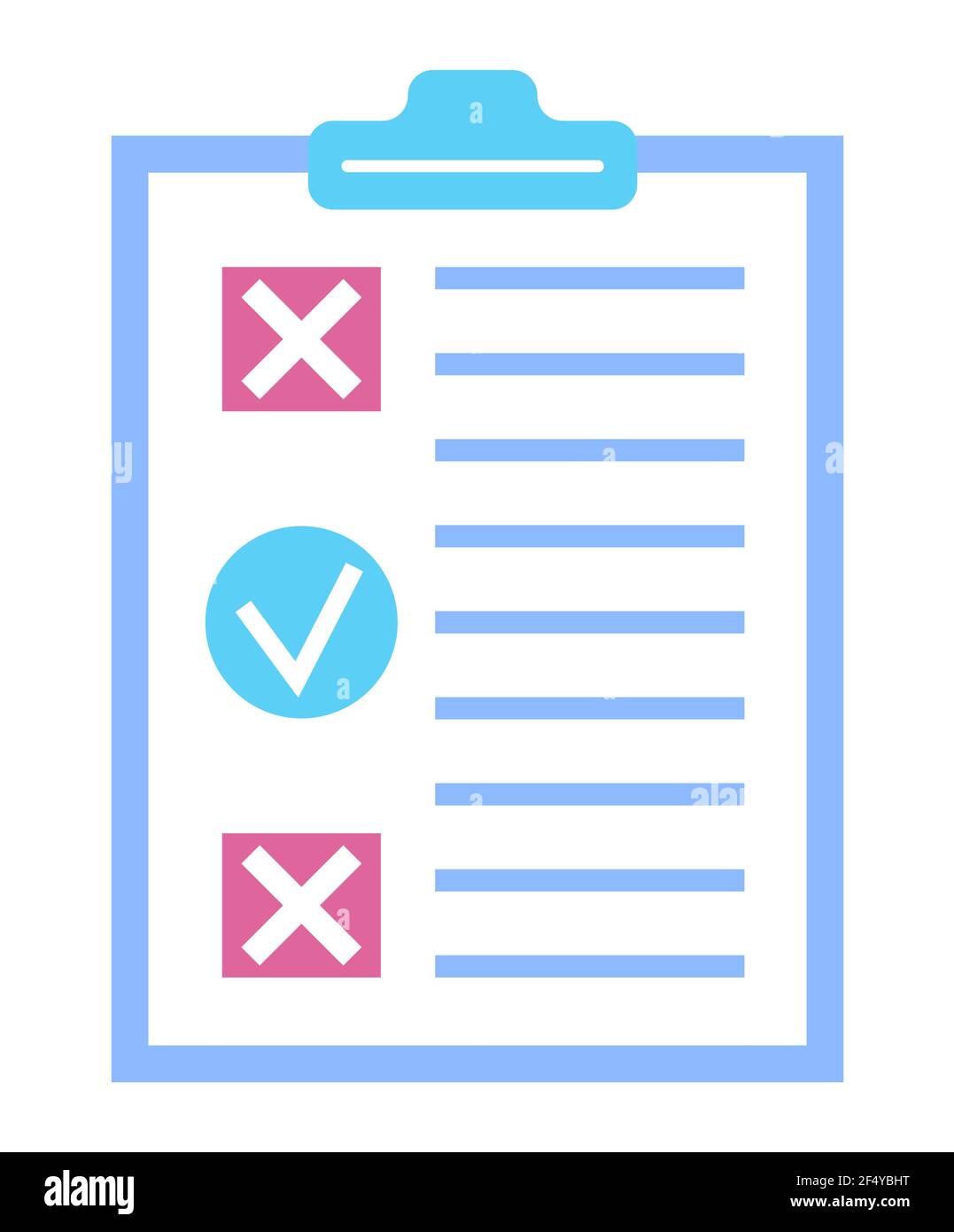 Checklist, report sheet, timeline management in flat style. Medical ...