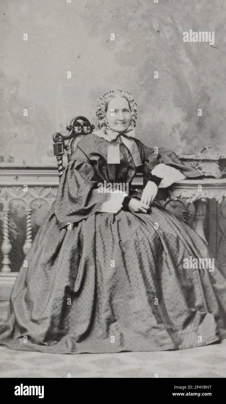 Portrait of Therese Guardian (1802-1879, singer). Albumin tray on ...