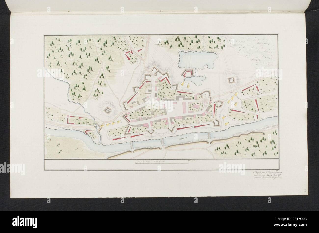 Fortress construction, ideal presentation, shaws and red routes with ...