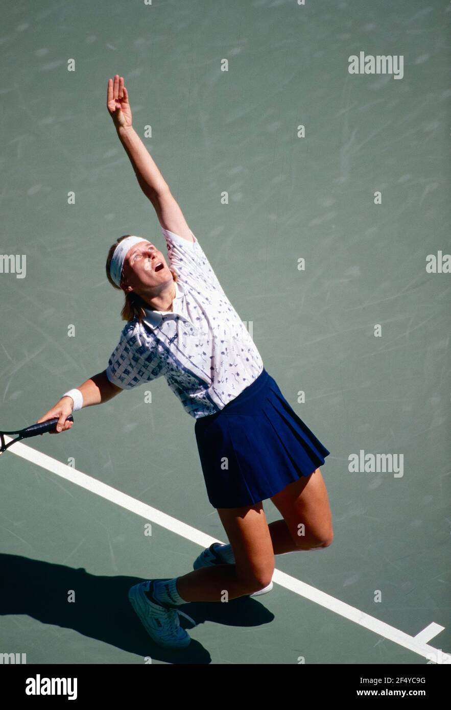 Czech tennis player Jana Novotna, Australian Open 1995 Stock Photo - Alamy