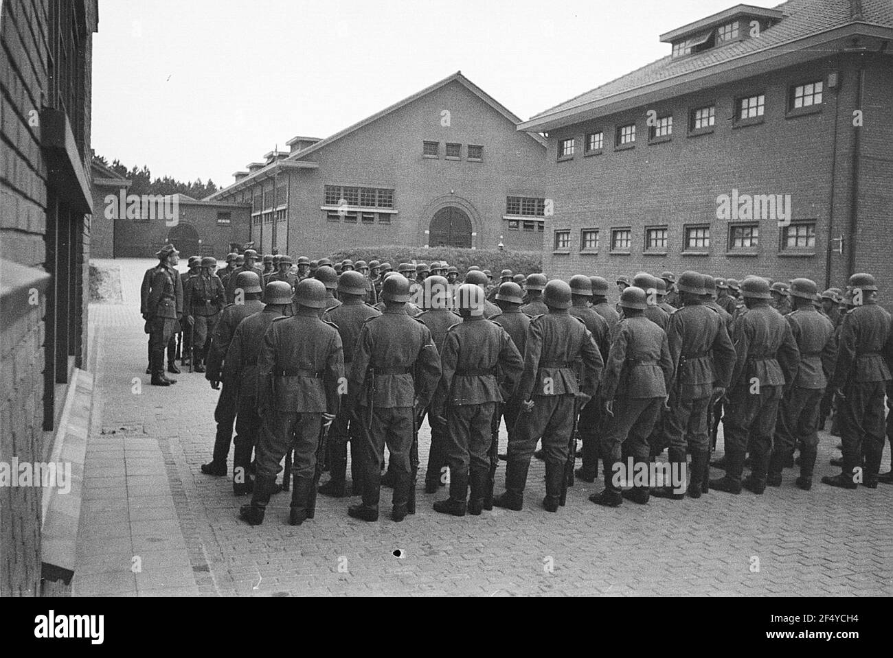 Second World War. Netherlands under German crew. Troupe of the German ...