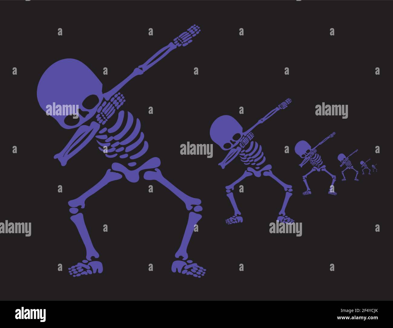 Skeleton dab, A group of skeletons dabbing Stock Vector Image & Art - Alamy