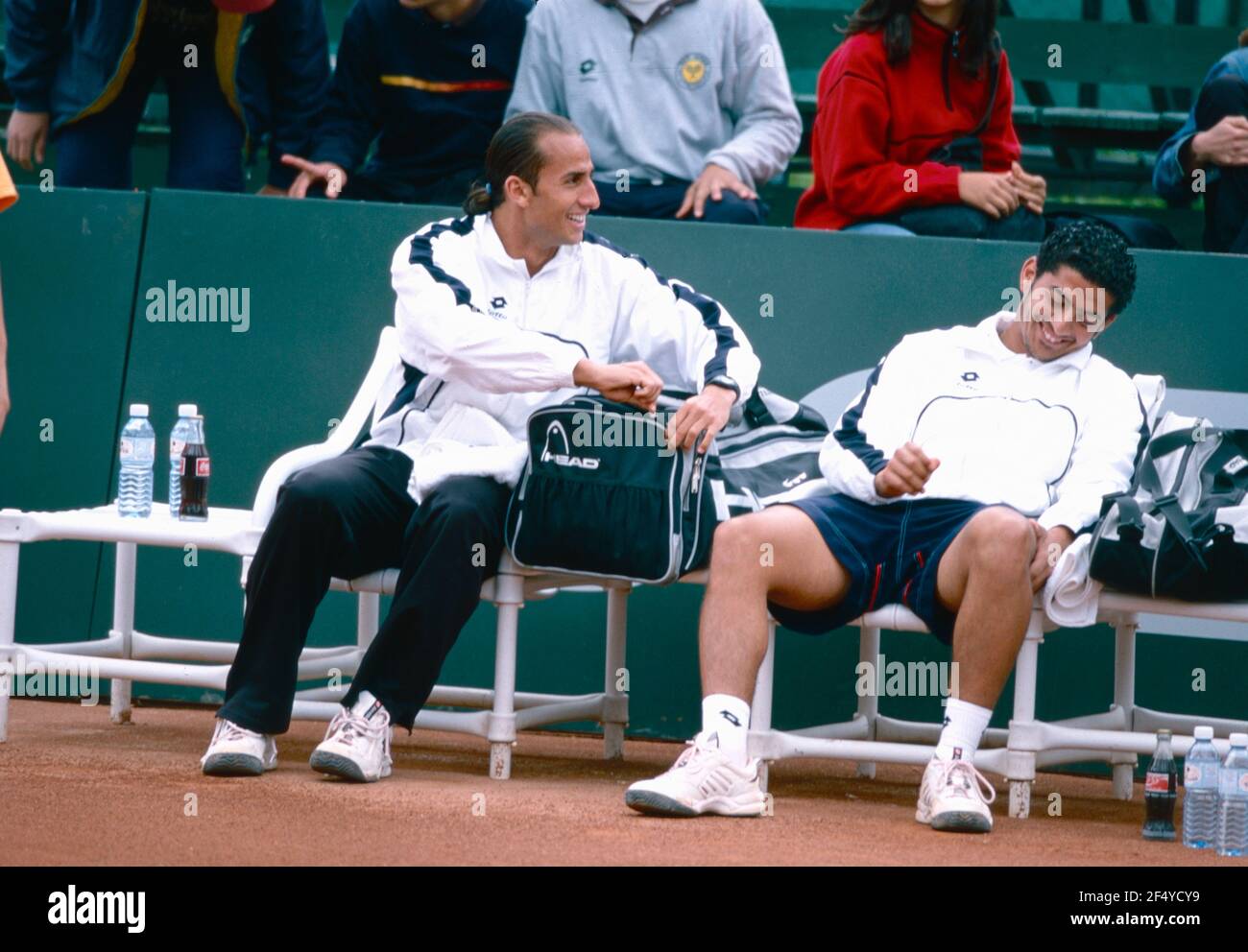 Tunisian tennis players Walid and Aref Jallali, 1990s Stock Photo - Alamy