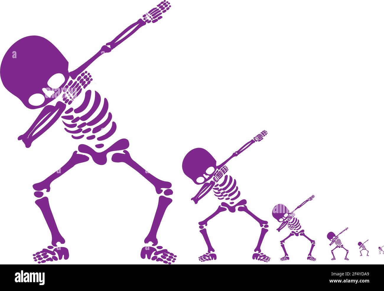 Skeleton dab, A group of skeletons dabbing Stock Vector Image & Art - Alamy