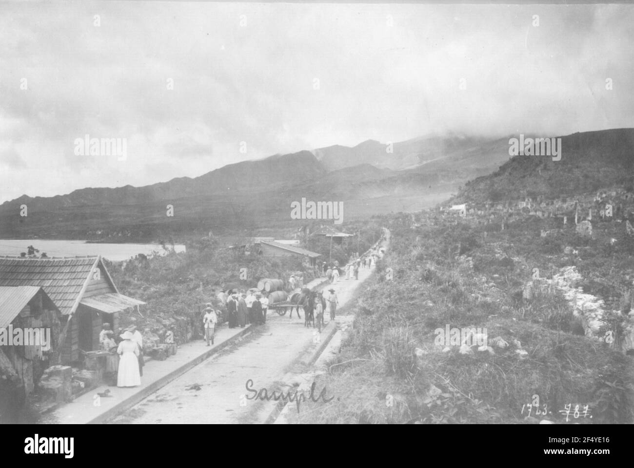 Hilly coast landscape Black and White Stock Photos & Images - Alamy