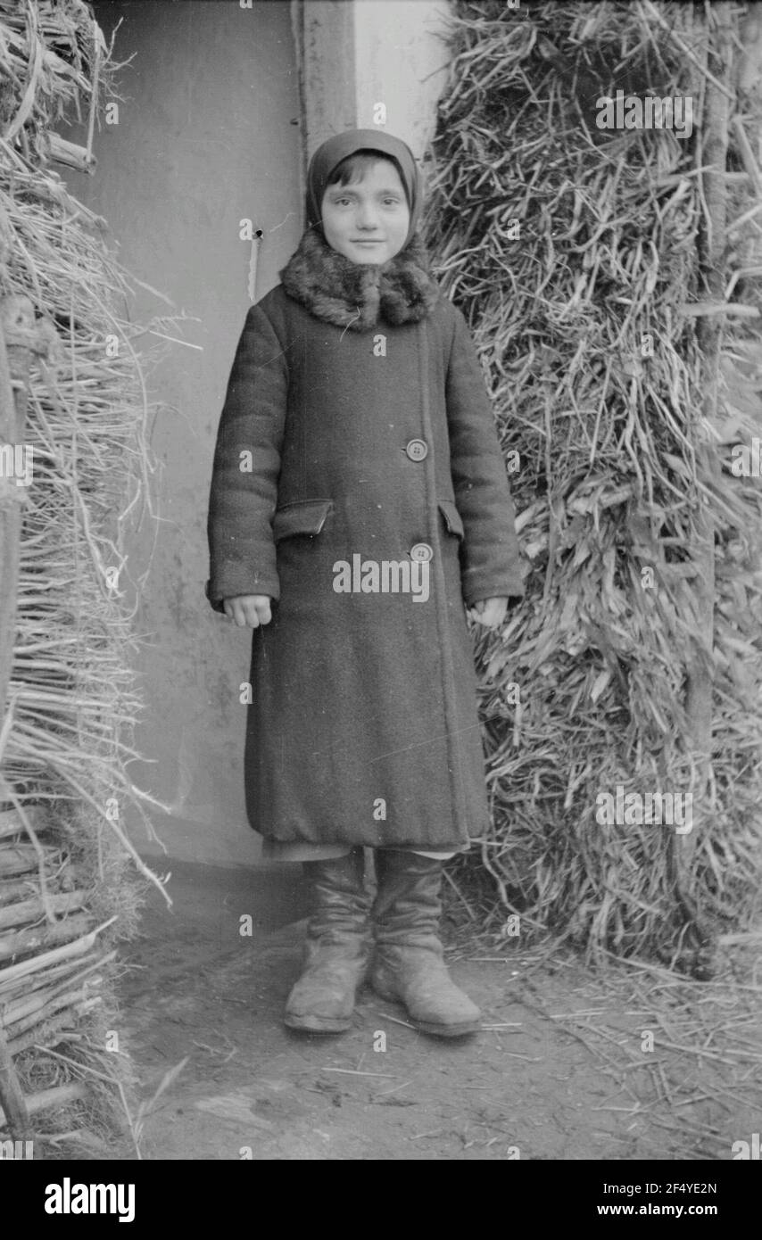 Second World War. For billeting. Soviet Union. Portrait of a small ...