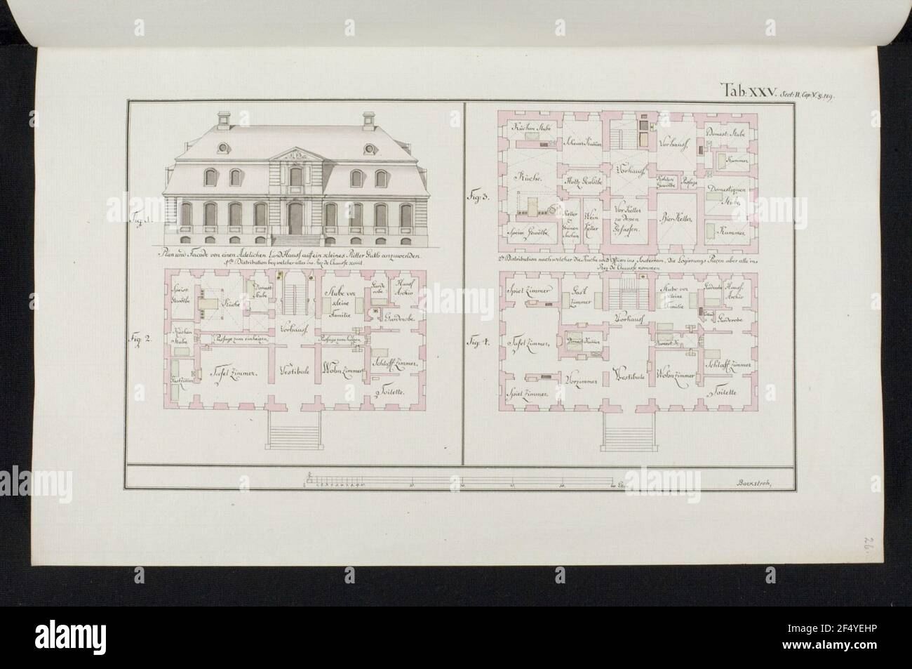 Knights, mansion, ideal design, floor plans and elevation Stock Photo ...