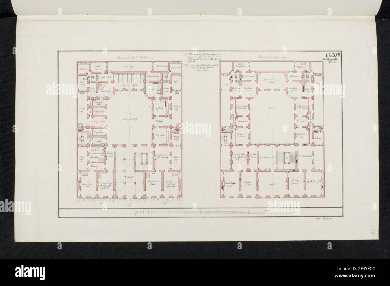 City Palace, ideal design, floor plans Stock Photo - Alamy