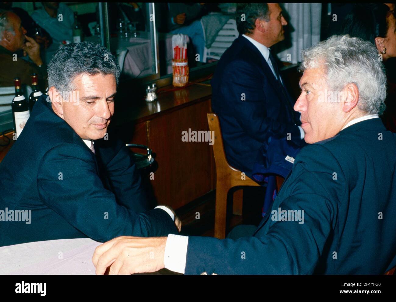 Italian enterpreneur and tennis lover Giulio Malgara, Italy 1988 Stock ...