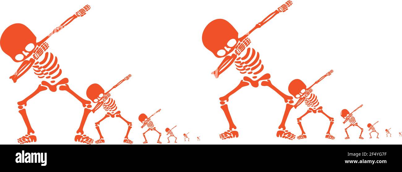 Skeleton dab, A group of skeletons dabbing Stock Vector Image & Art - Alamy