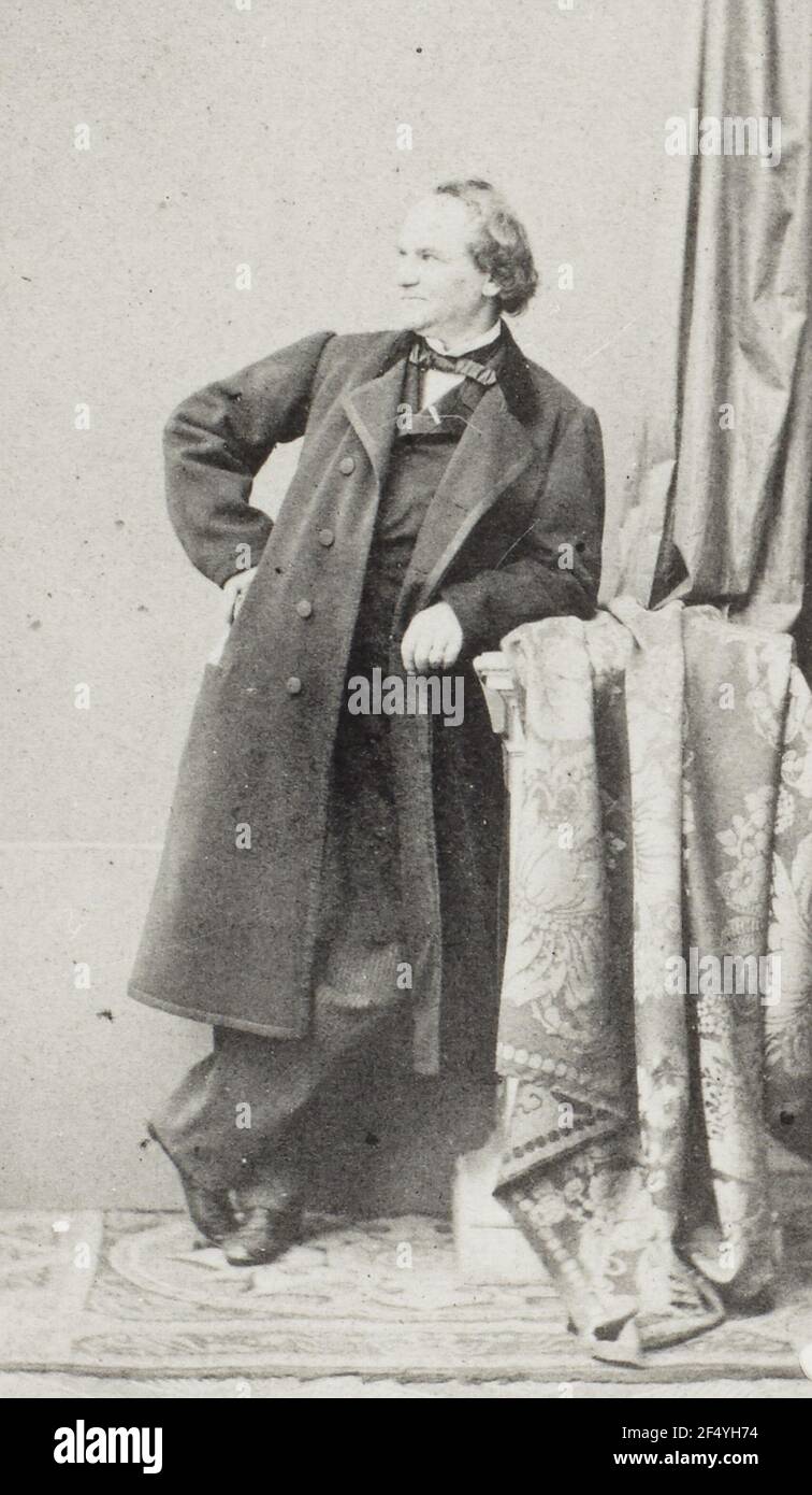 Portrait of Bogumil Dawison (1818-1872; Actor). Albumin tray on ...