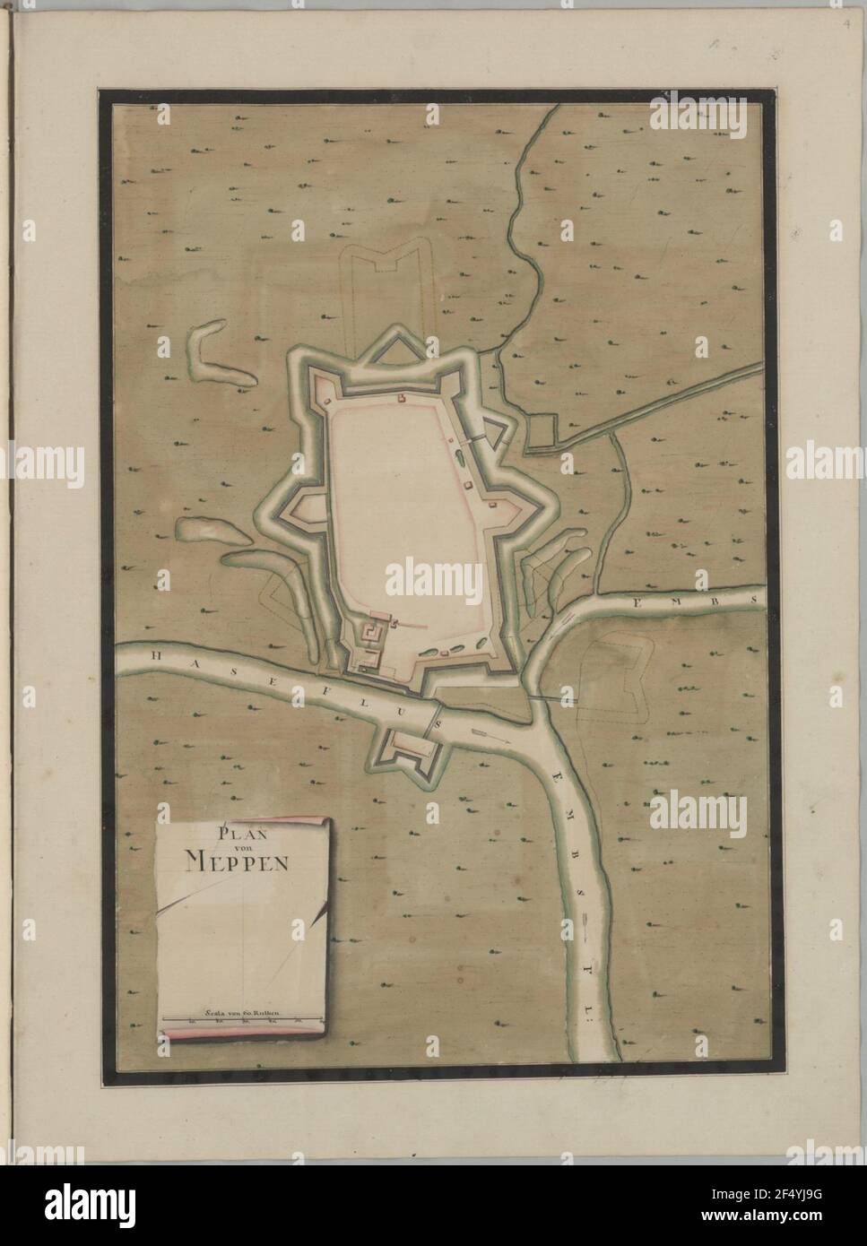 Plan of Meppen Stock Photo - Alamy