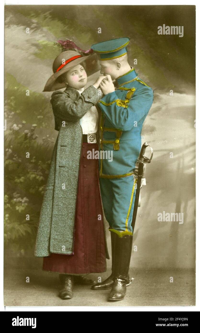 Hussars in the garden of the shooter Meissen. Hussars in the garden of ...