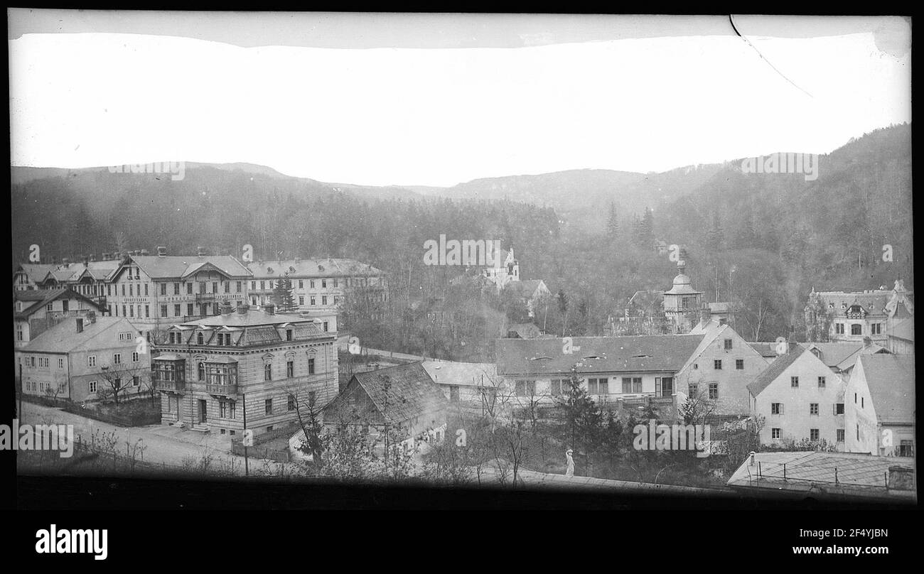 Eichwald. View in the spa town Stock Photo - Alamy