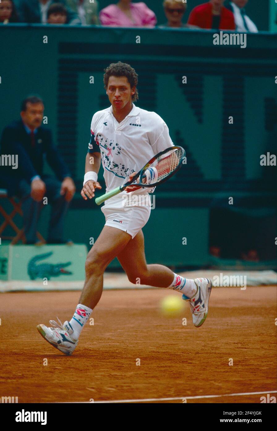 Argentinian tennis player Gabriel Markus, Roland Garros, France 1992 ...
