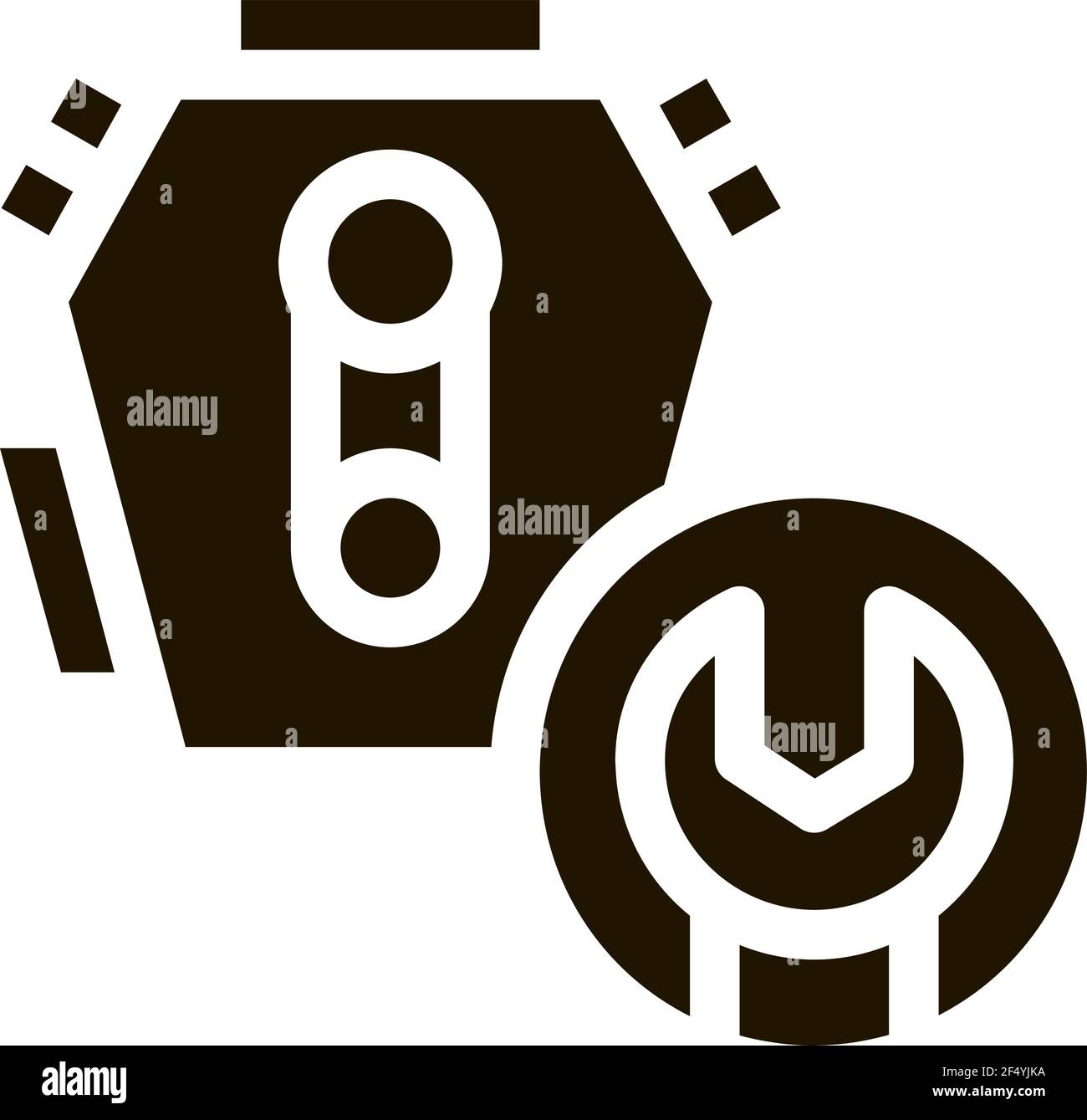 Engine Repair Icon Vector Glyph Illustration Stock Vector Image & Art ...