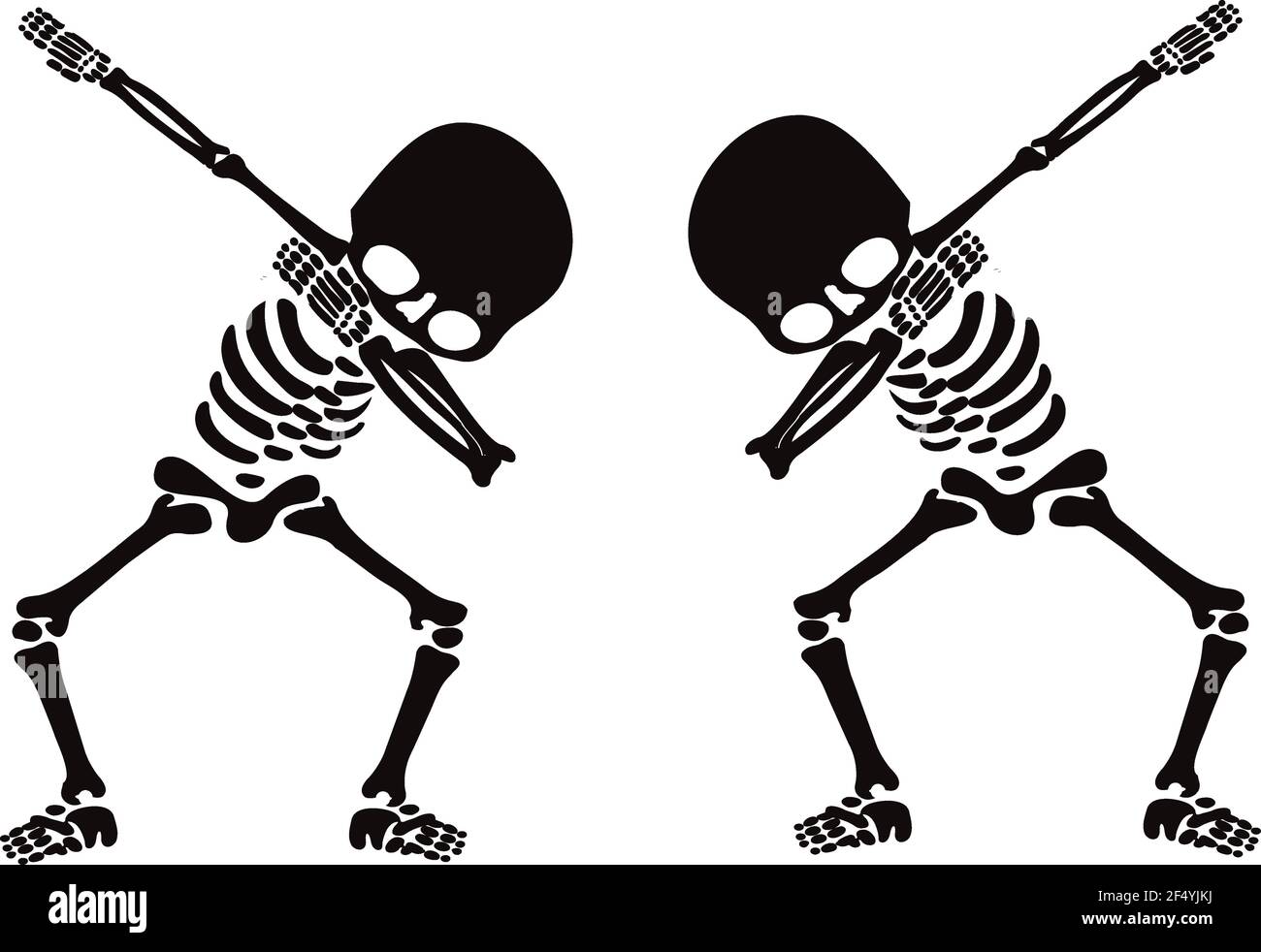 Skeleton dab, A group of skeletons dabbing Stock Vector Image & Art - Alamy