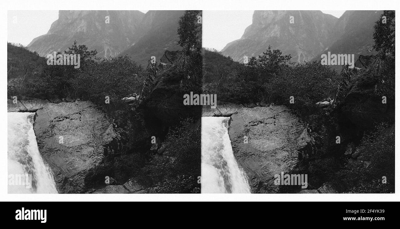 Natural view waterfall river Cut Out Stock Images & Pictures - Alamy