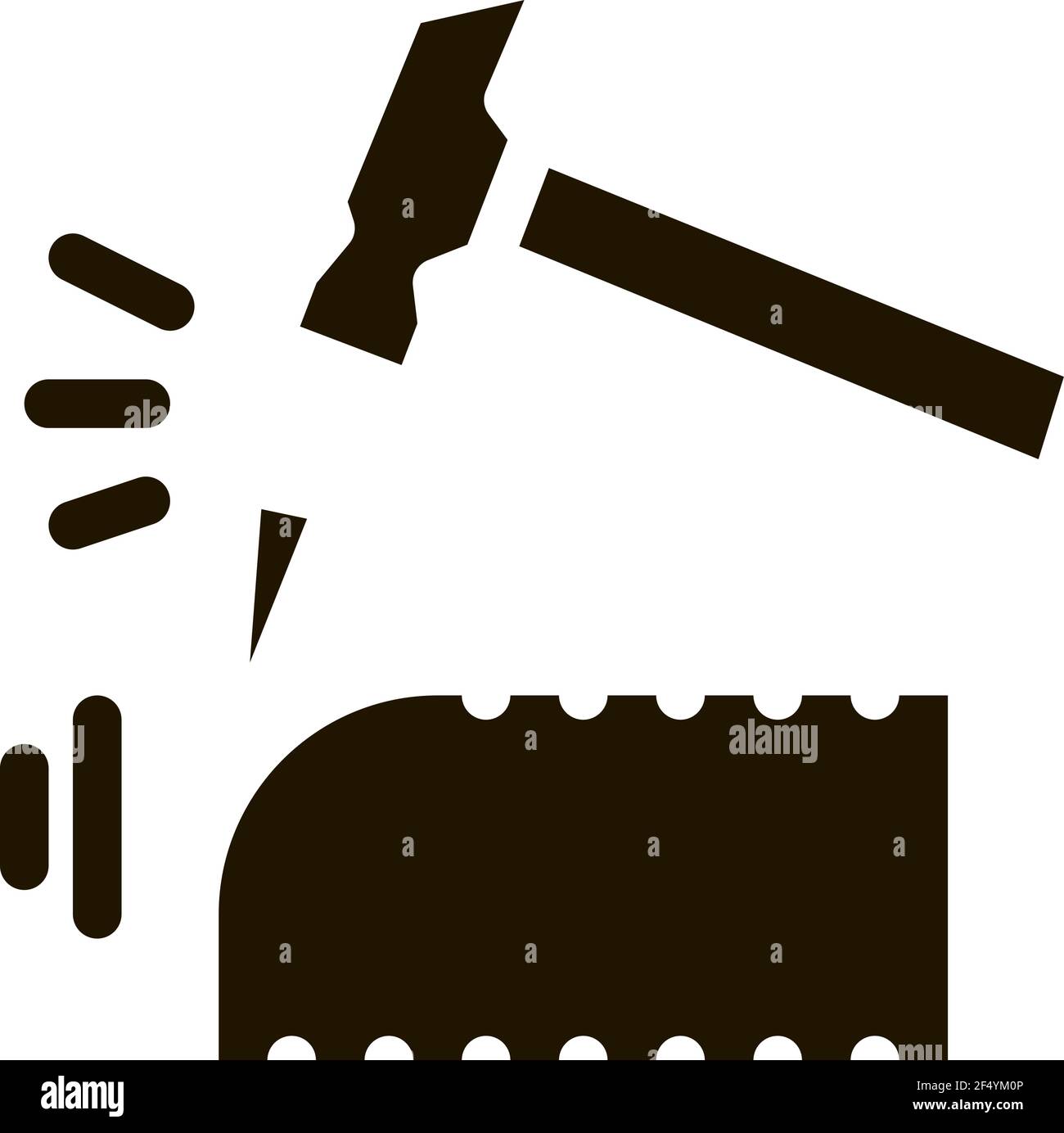 Brick Clipping Icon Vector Glyph Illustration Stock Vector Image & Art ...