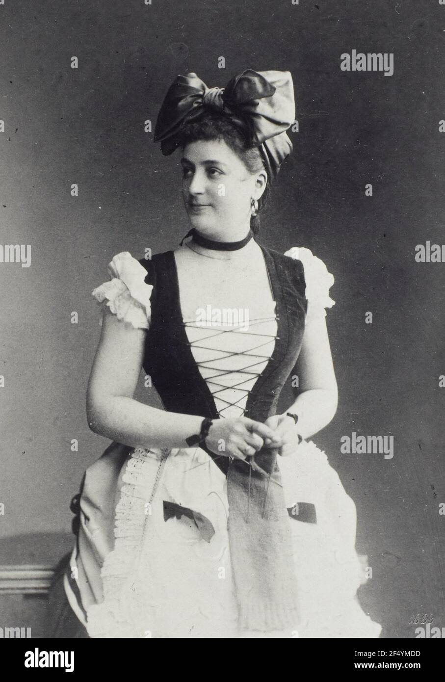 Lilli Lehmann as Baronin Freimann in "The Wildschütz" by Albert ...